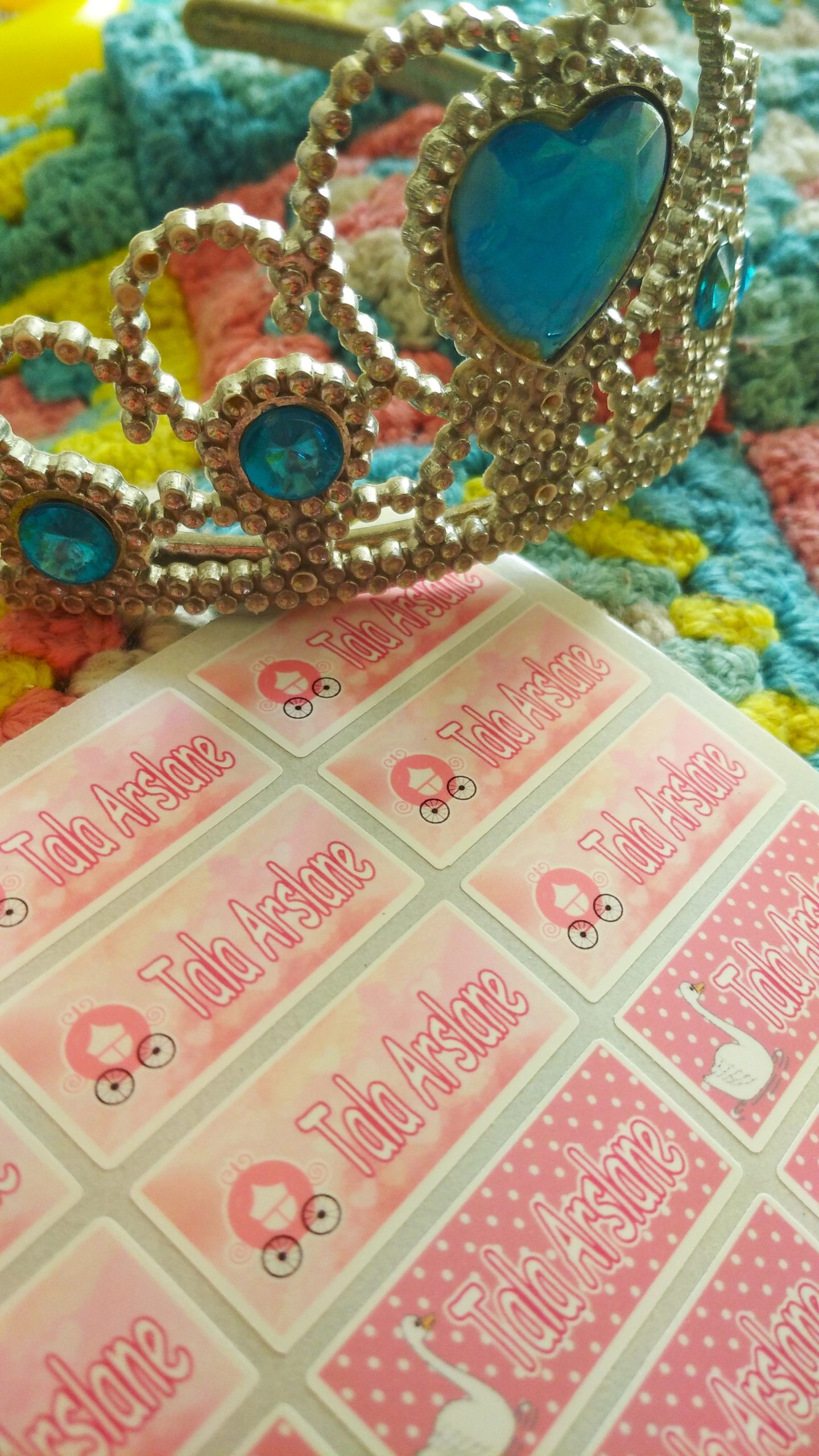 Sweet Princess Name Label Stickers - Stickerina