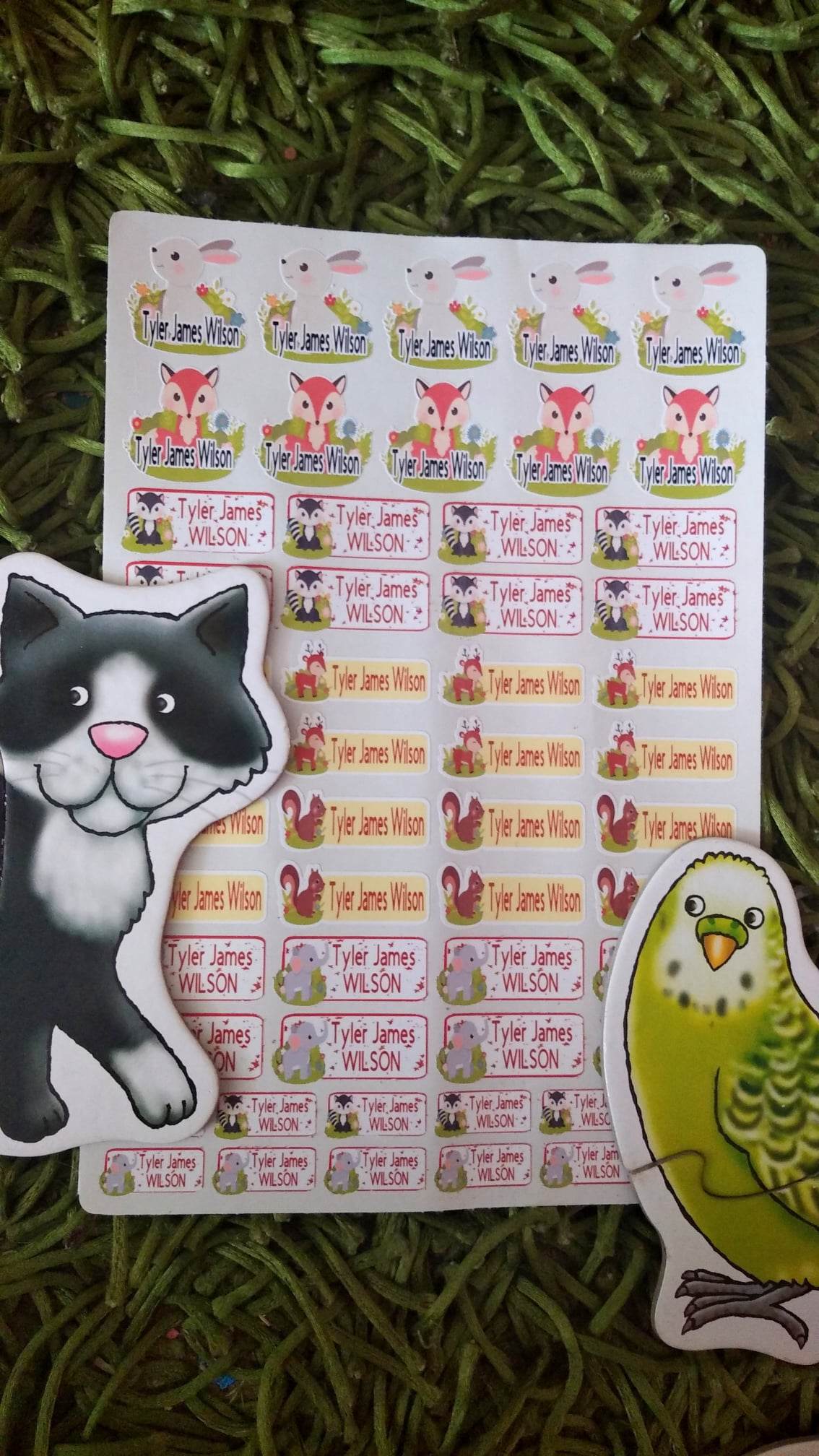 Autumn Name Label Stickers - Stickerina