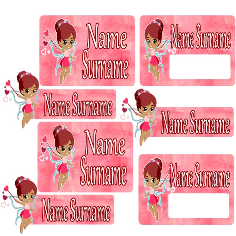 Fairy Sticker Name Labels - Stickerina