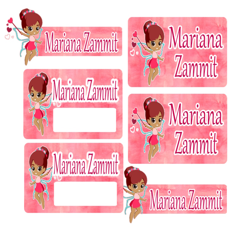 Fairy Sticker Name Labels - Stickerina