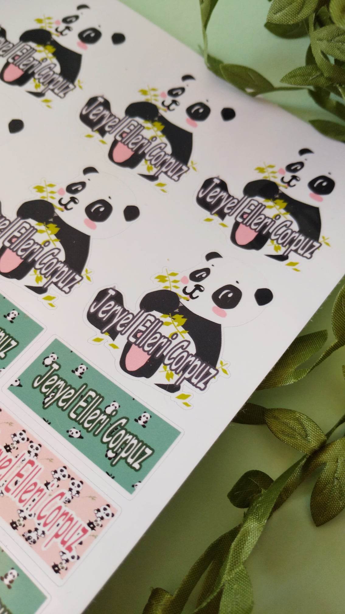 Panda Name Stickers - Stickerina