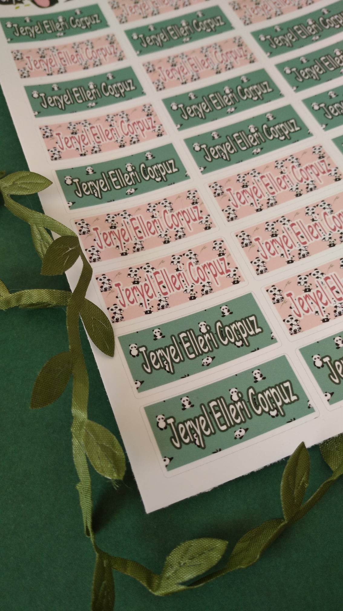 Panda Name Stickers - Stickerina