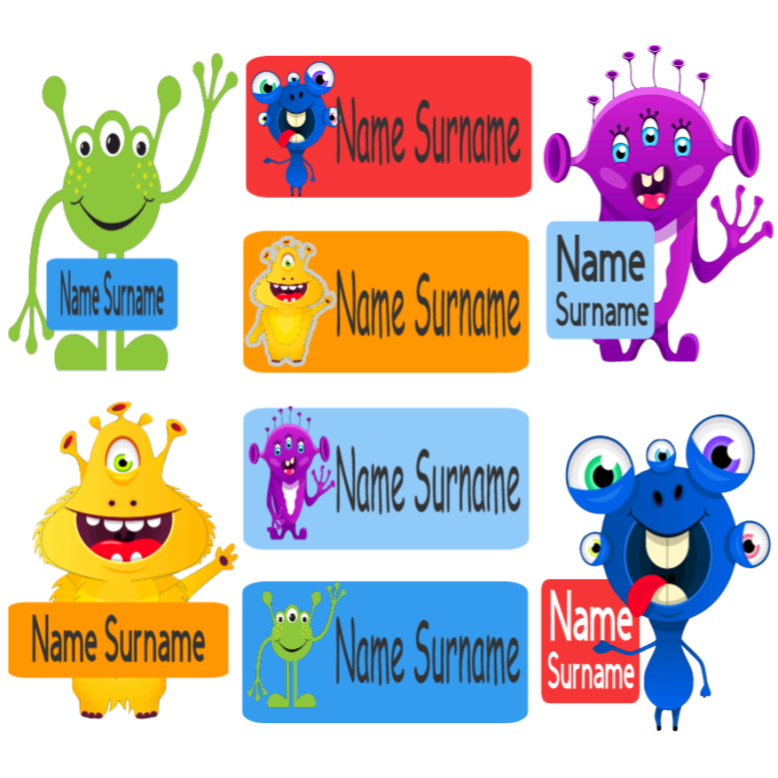All Sticker Name Labels - Stickerina
