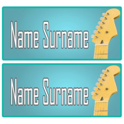 Guitar Shades Name Labels - Stickerina